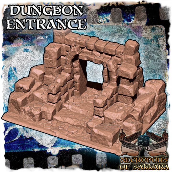 3D Printable Fantasy Dungeon Entrance by Pharaoh's Workshop
