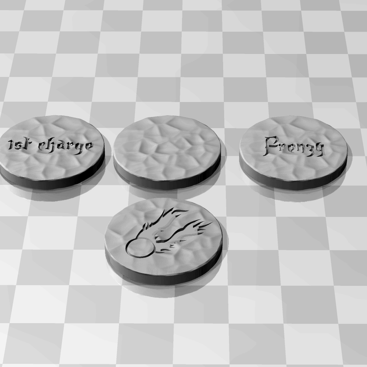 3D Printable Tokens for War Hammer The Old World by Miniature Evolution