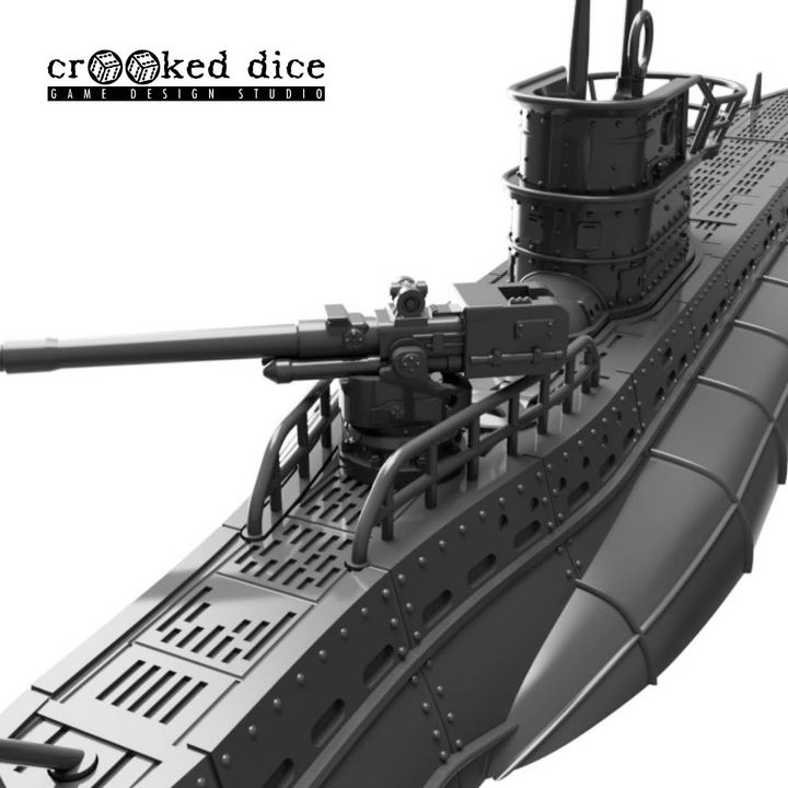 3D Printable U-Boat by Karl Perrotton