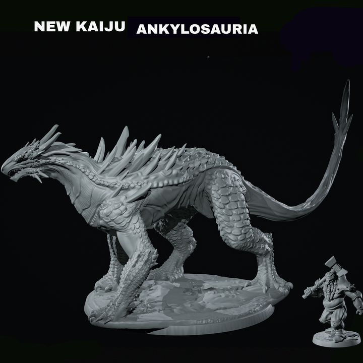 3D Printable Kaiju ankylosauria by Dinoworld