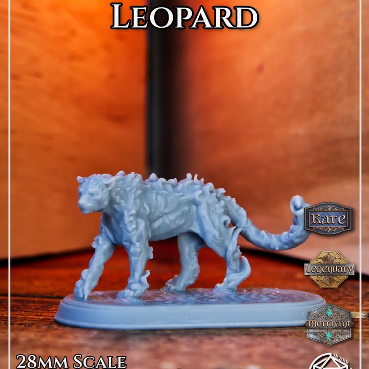 3D Printable Water Leopard by M3DM