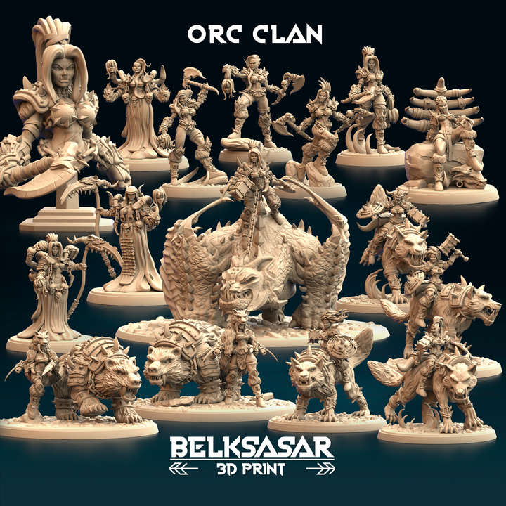 3D Printable Orc Clan - Arcanist by Belksasar