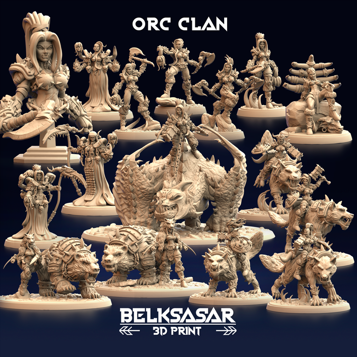 3D Printable Orc Clan - Knight by Belksasar