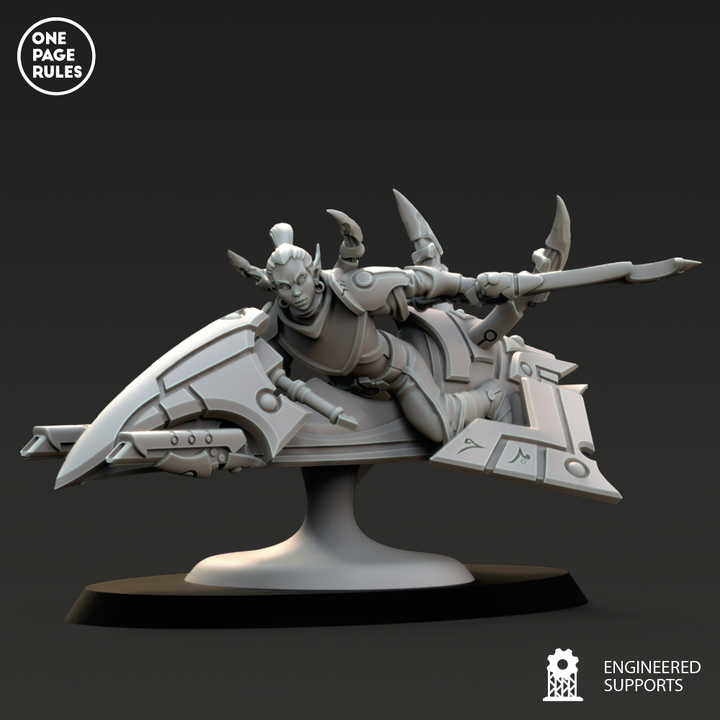 3D Printable Jetbike Acolytes - High Elf Fleets by One Page Rules