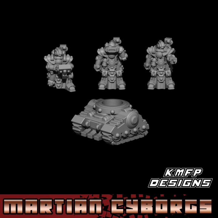 3D Printable Martian Cyborg Support Weapons by KMFP Designs