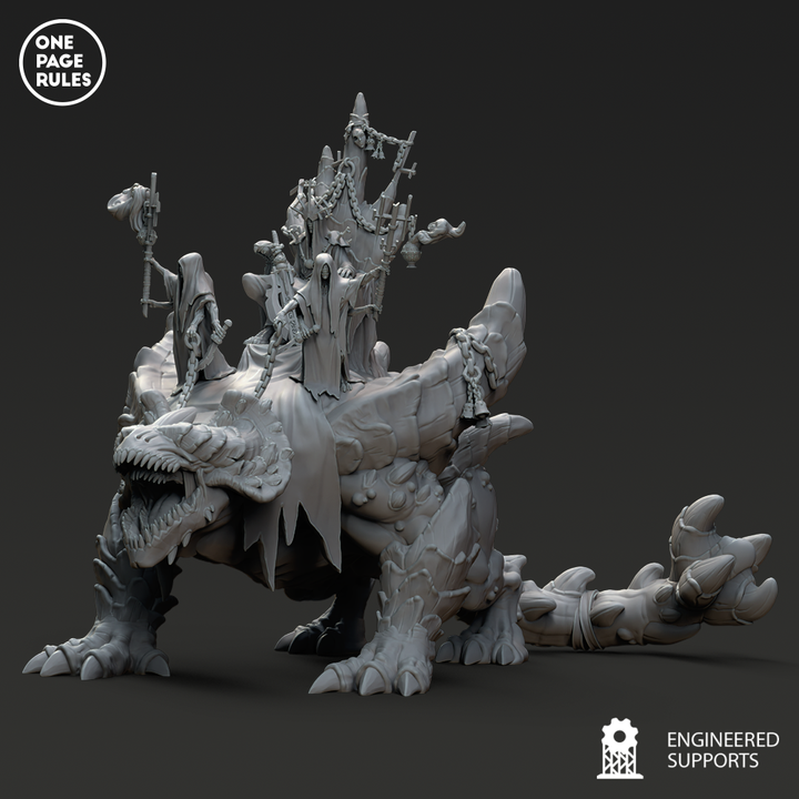 3D Printable Great Terror Beast - Shadow Stalkers by One Page Rules
