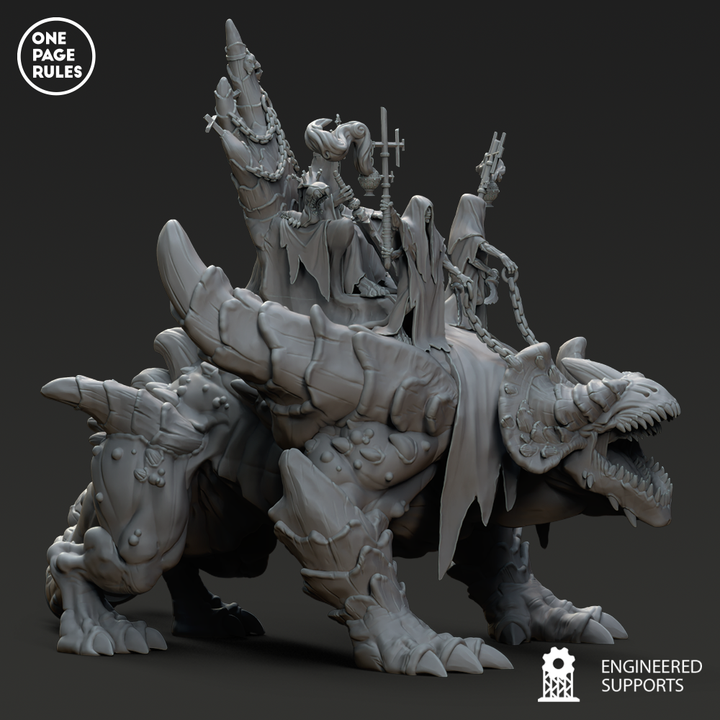 3D Printable Great Terror Beast - Shadow Stalkers by One Page Rules