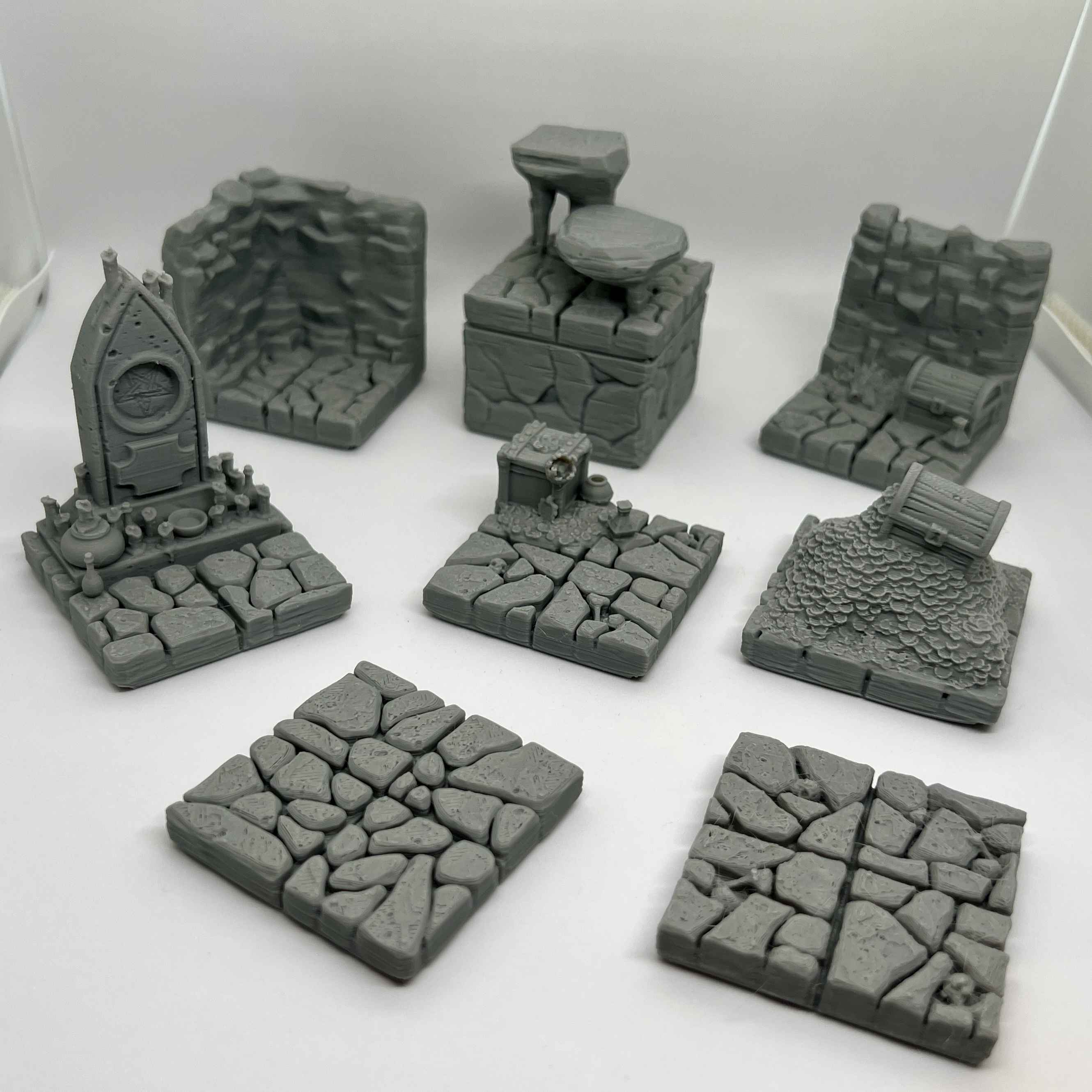 3D Printable Death x Tiles - Complete Caves & Caverns Set (Supportless ...