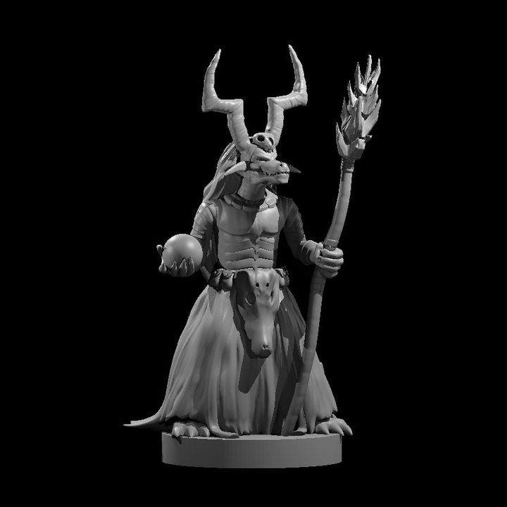 3D Printable Kobold Chieftain by Miguel Zavala