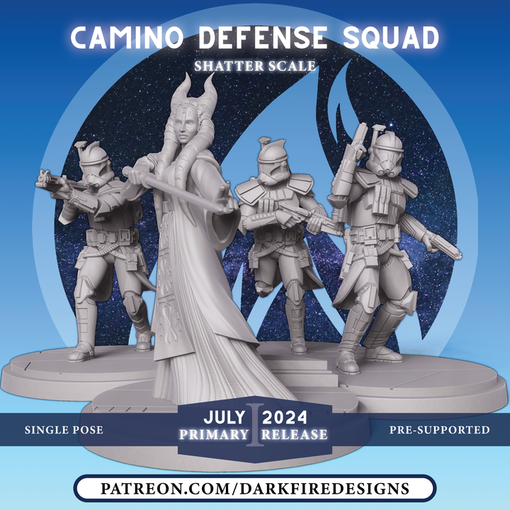 3D Printable Camino Defense Squad (Shatter Scale) by Dark Fire Designs