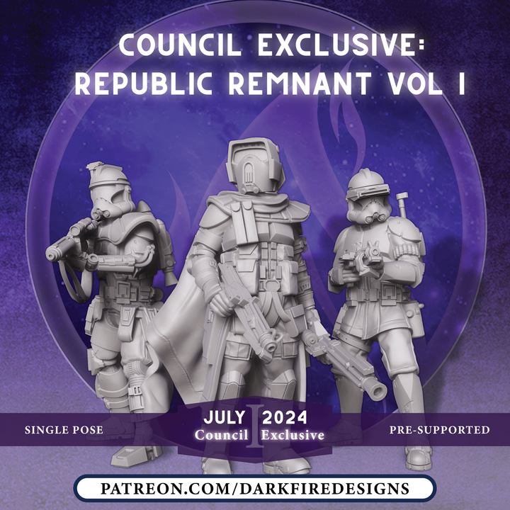 3D Printable Republic Remnant Vol 1 by Dark Fire Designs