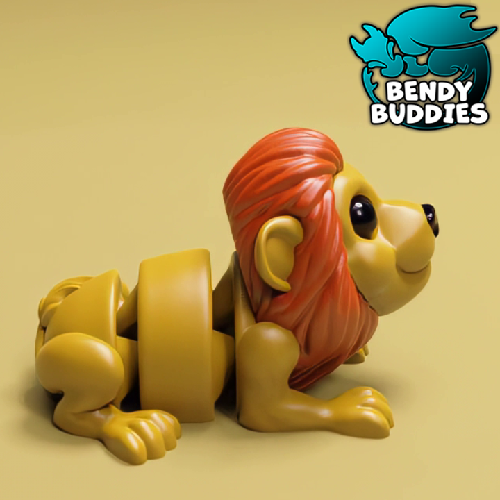 3D Printable Lion Milo / Wild Animal Articulated / Print-in-Place ...