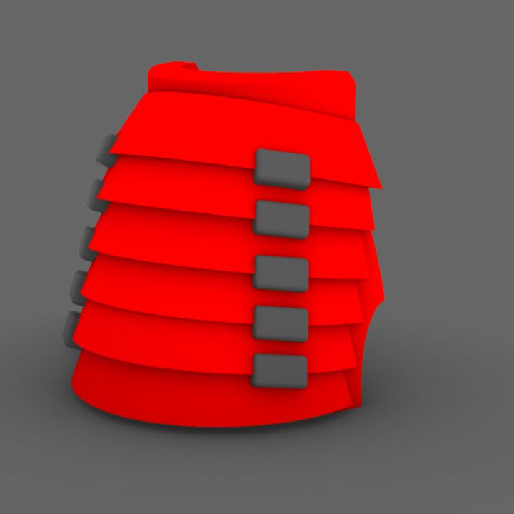 3D Printable Cyber Samurai v7 Bushi Shoulder Pads by BW Terrain & Forge