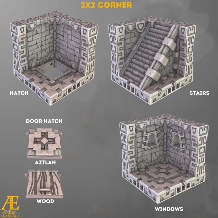 3D Printable AEAZNK01 – Aztlan New Kingdom by Aether Studios