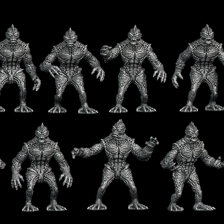 3D Printable Creatures from the depths by Red Nebular