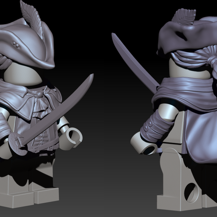 3D Printable MARIA FROM BLOODBORNE LEGO CUSTOM SET by Gabriel Garcia