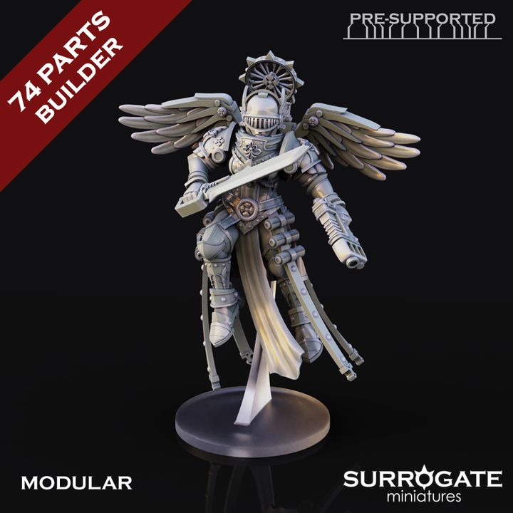 3D Printable Daughters of Dawn Angelus Squad, Surrogate Miniatures July ...