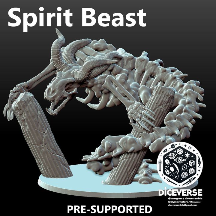3D Printable Spirit Beast by Diceverse