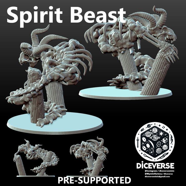 3D Printable Spirit Beast by Diceverse