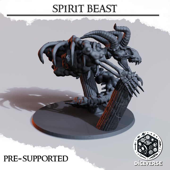 3D Printable Spirit Beast by Diceverse