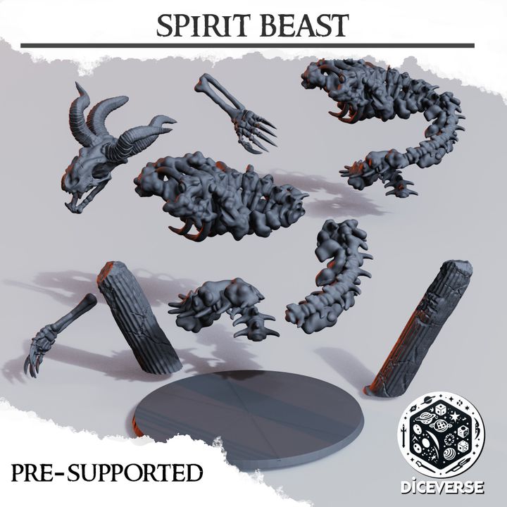3D Printable Spirit Beast by Diceverse