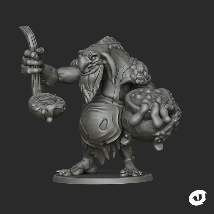 3D Printable Troll Chef by Insight Miniatures