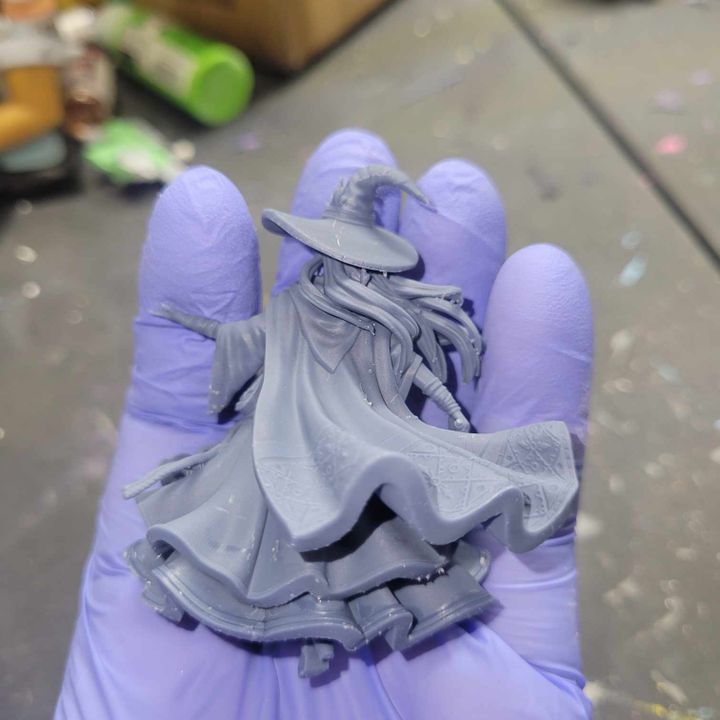 3D Printable Greyspell - Witch Mage - Female Wizard - Mage Witch ...