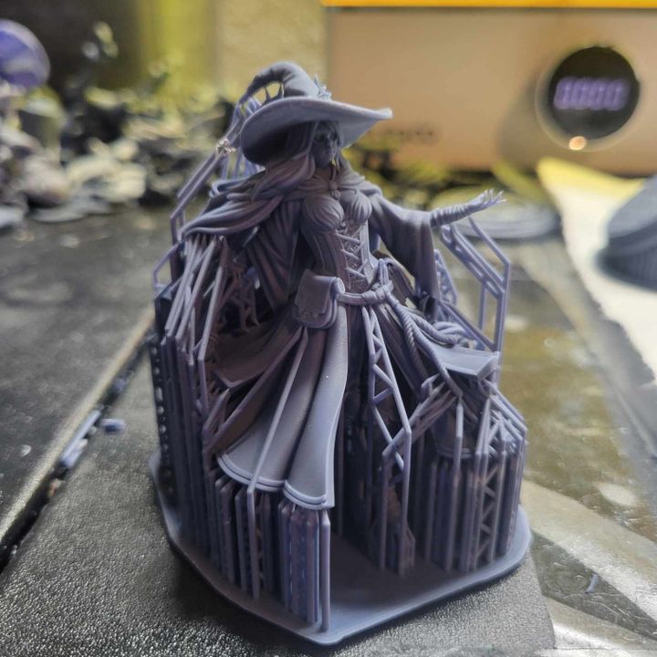 3D Printable Greyspell - Witch Mage - Female Wizard - Mage Witch ...