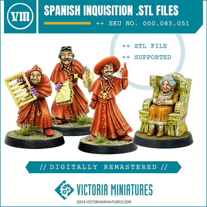 3D Printable The Spanish Inquisition by Victoria
