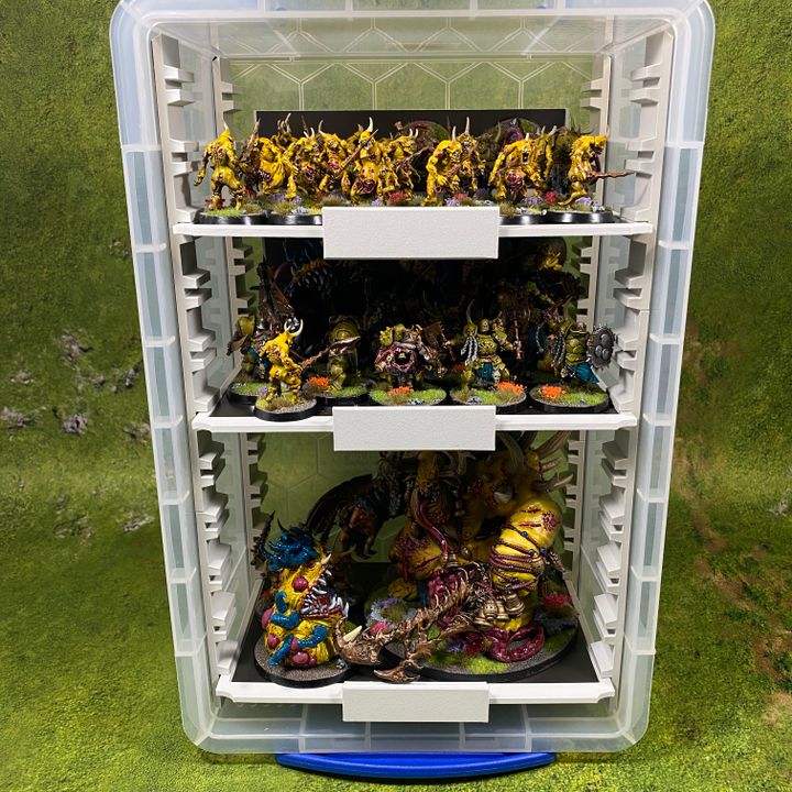 3D Printable 9L RUB Vertical Storage for miniatures by Andrew Lee