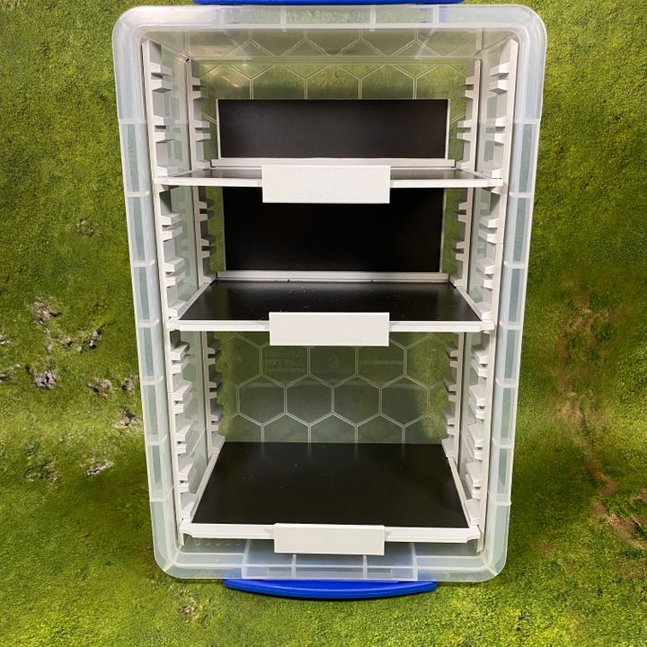 3D Printable 9L RUB Vertical Storage for miniatures by Andrew Lee