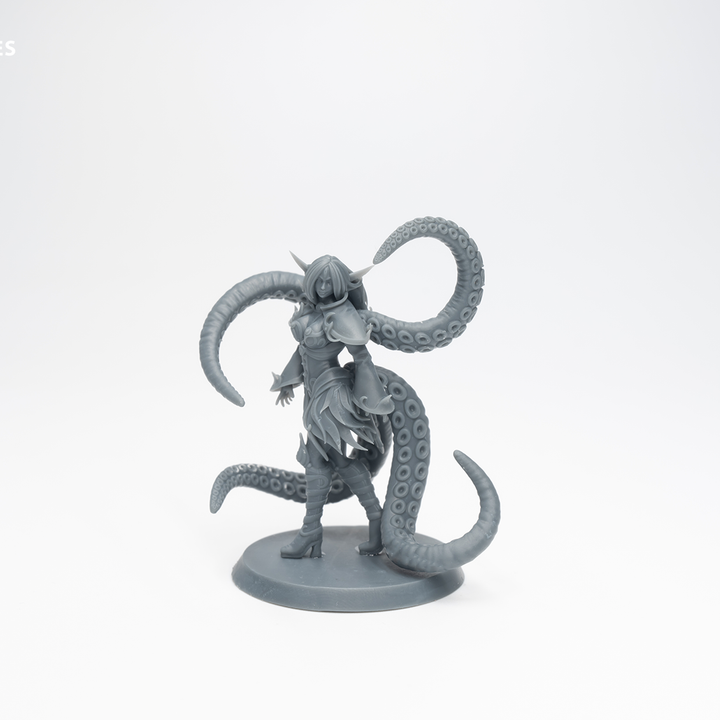 3D Printable Elf Eldritch Cultist - Pose 2 + Pinups by PSMiniatures