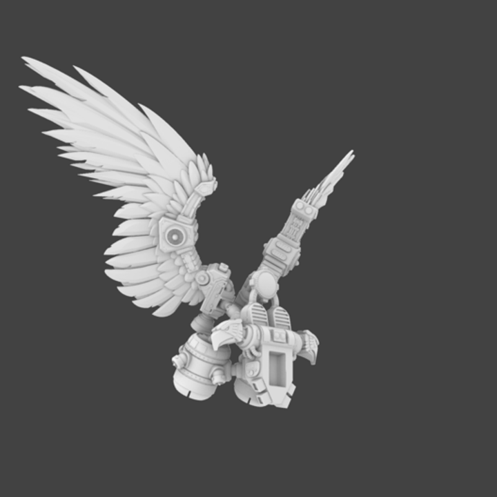 3D Printable Space Knights V7 Imperial Eagle Winged Jetpack by BW ...