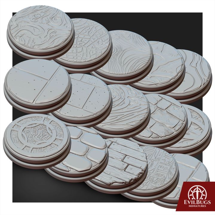 3D Printable Guardian Knights Sisters Squad + Bases by EvilBugs