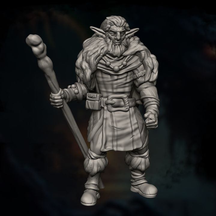 3D Printable Firbolg Druid by Monster Atlas