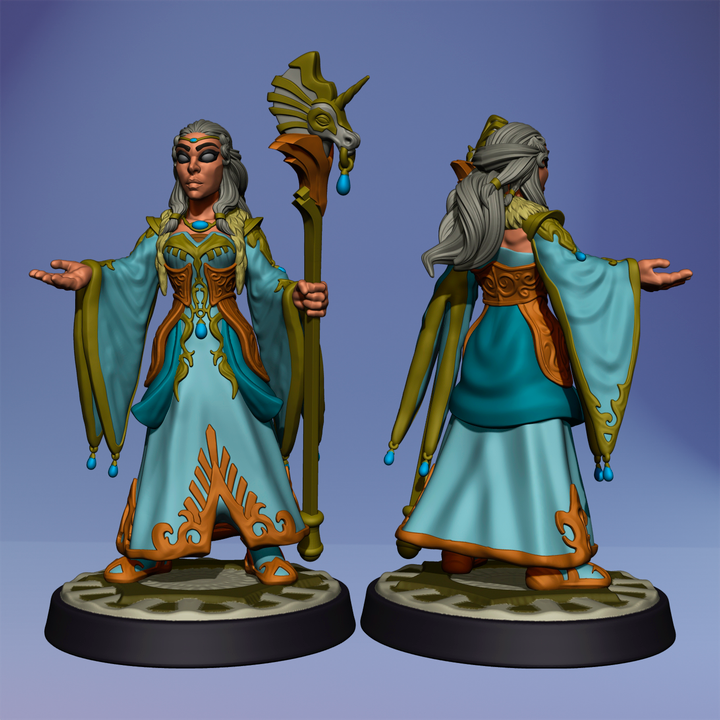 3D Printable Alustriel Silverhand by Zio