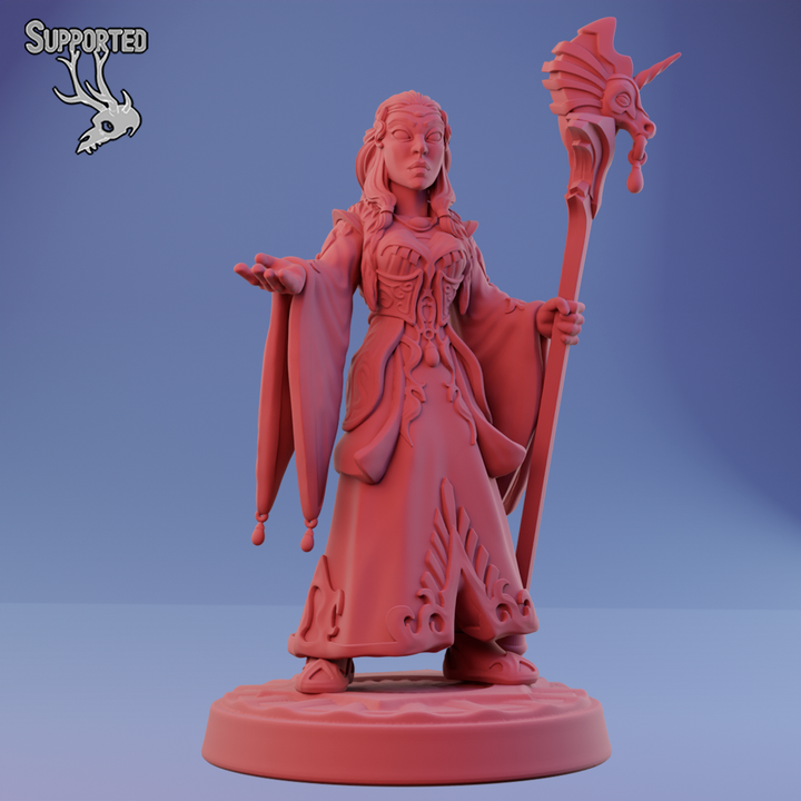 3D Printable Alustriel Silverhand by Zio