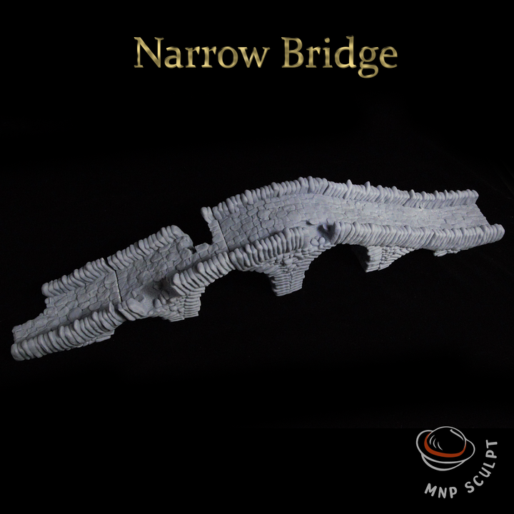 3D Printable Narrow Stone Bridge by MNP Sculpt