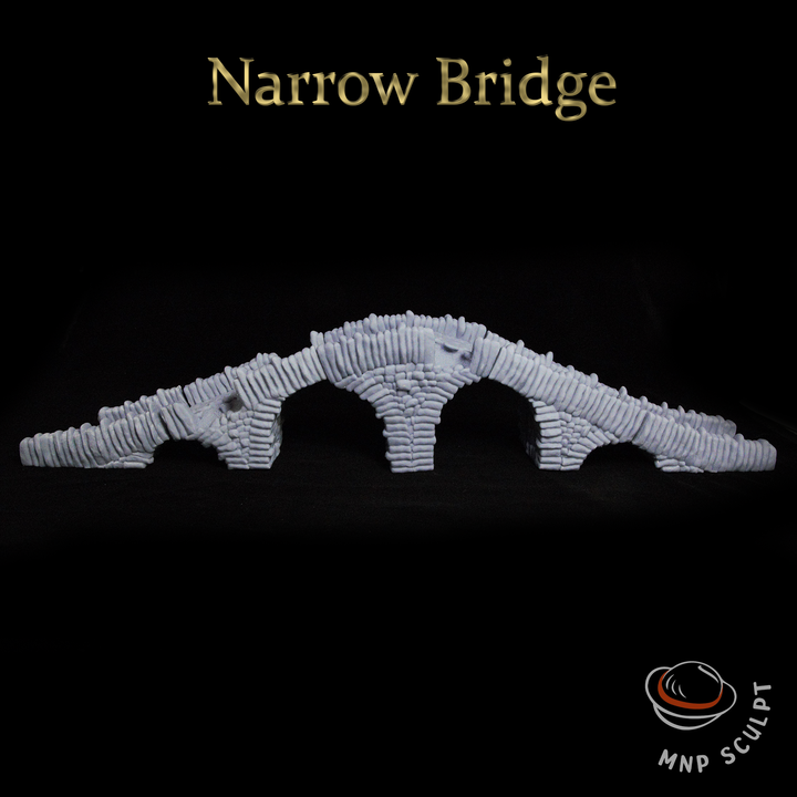 3D Printable Narrow Stone Bridge by MNP Sculpt