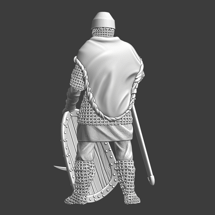 3D Printable Medieval Welsh crusader knight, with pike-axe by Northern ...