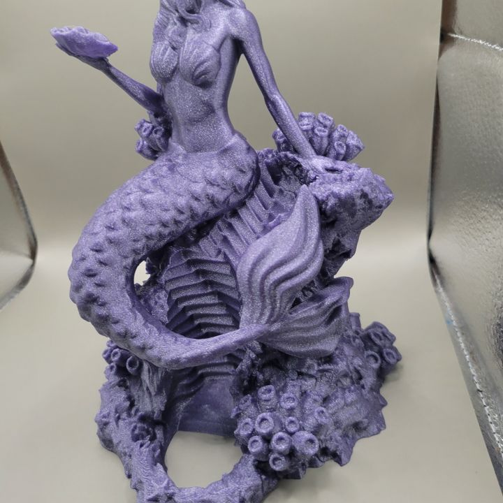 3D Printable Mermaid Dice Tower by FatesEnd
