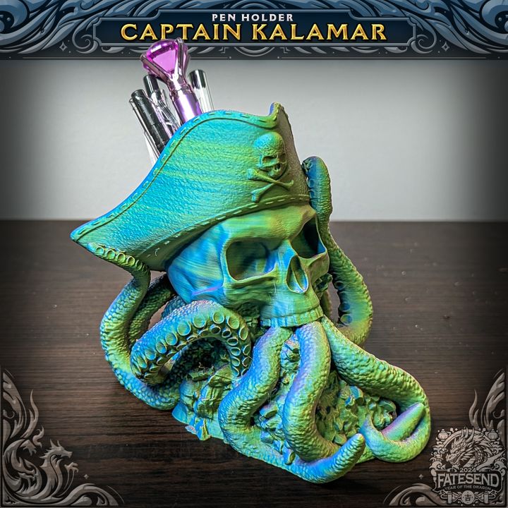 3D Printable Captain Kalamar - Pen Holder by FatesEnd