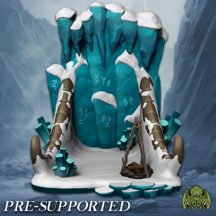 3D Printable Frost Scenery [PRE-SUPPORTED] Diorama Snow Ice by ...