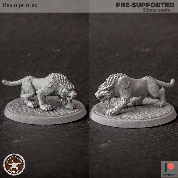 3D Printable Druid Forms v1 BUNDLE (33 Unique pre-supported STLs) by ...