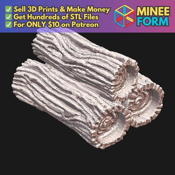 下载 28mm DND Wooden Log Fantasy Terrain Miniature for Tabletop Gaming ...