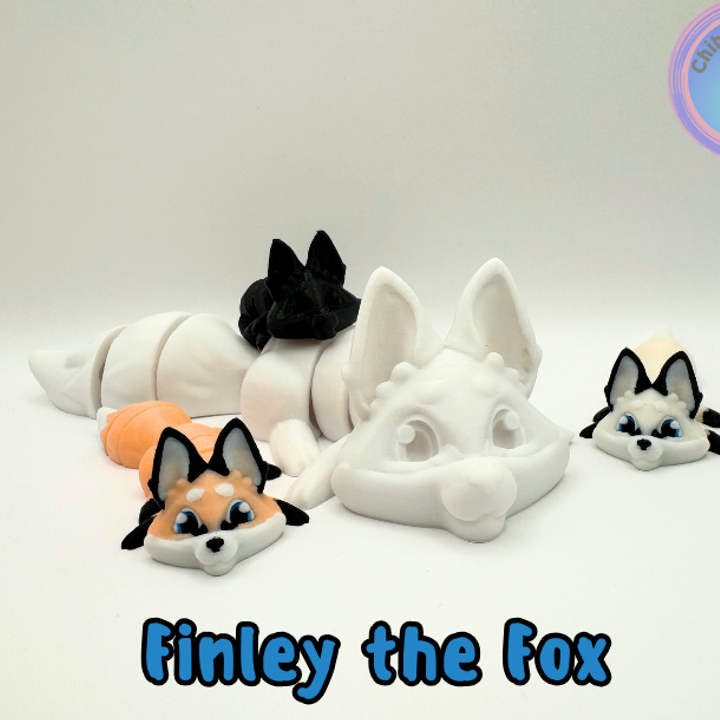 3D Printable Finley the Fox Flexi by ChibiBestiary