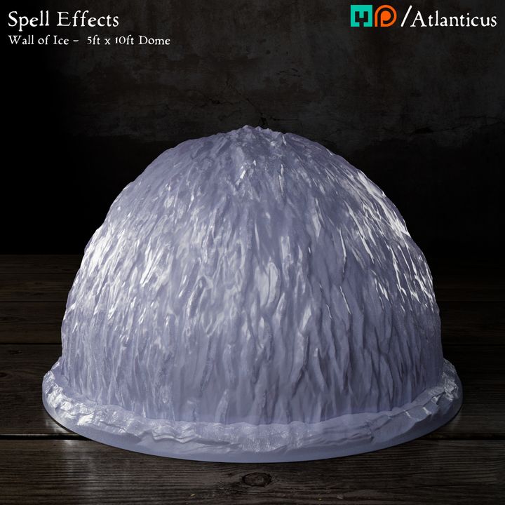 3D Printable Spell Effects - Wall of Ice by Atlanticus Arts