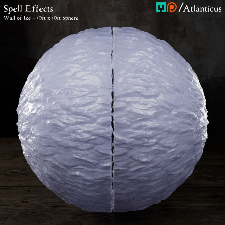 3D Printable Spell Effects - Wall of Ice by Atlanticus Arts