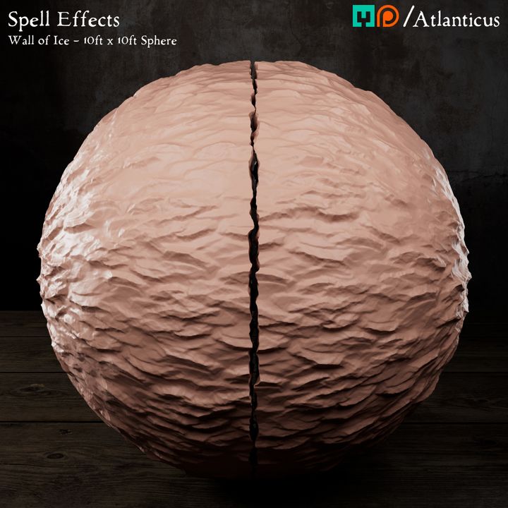 3D Printable Spell Effects - Wall of Ice by Atlanticus Arts