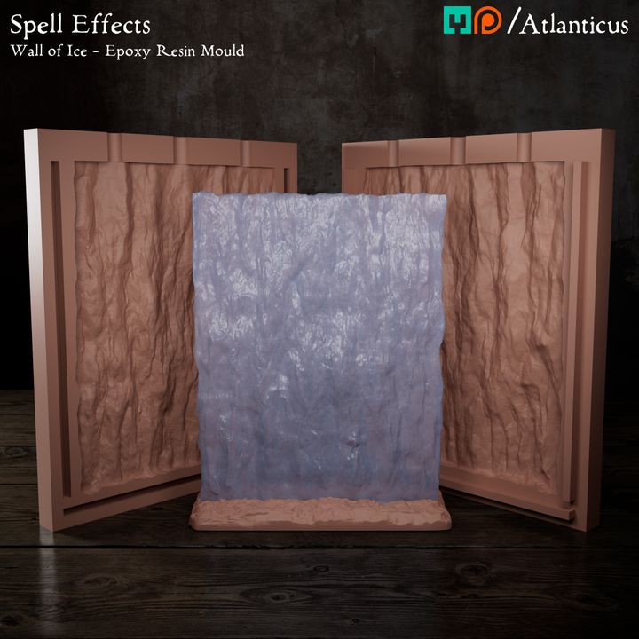3D Printable Spell Effects - Wall of Ice by Atlanticus Arts